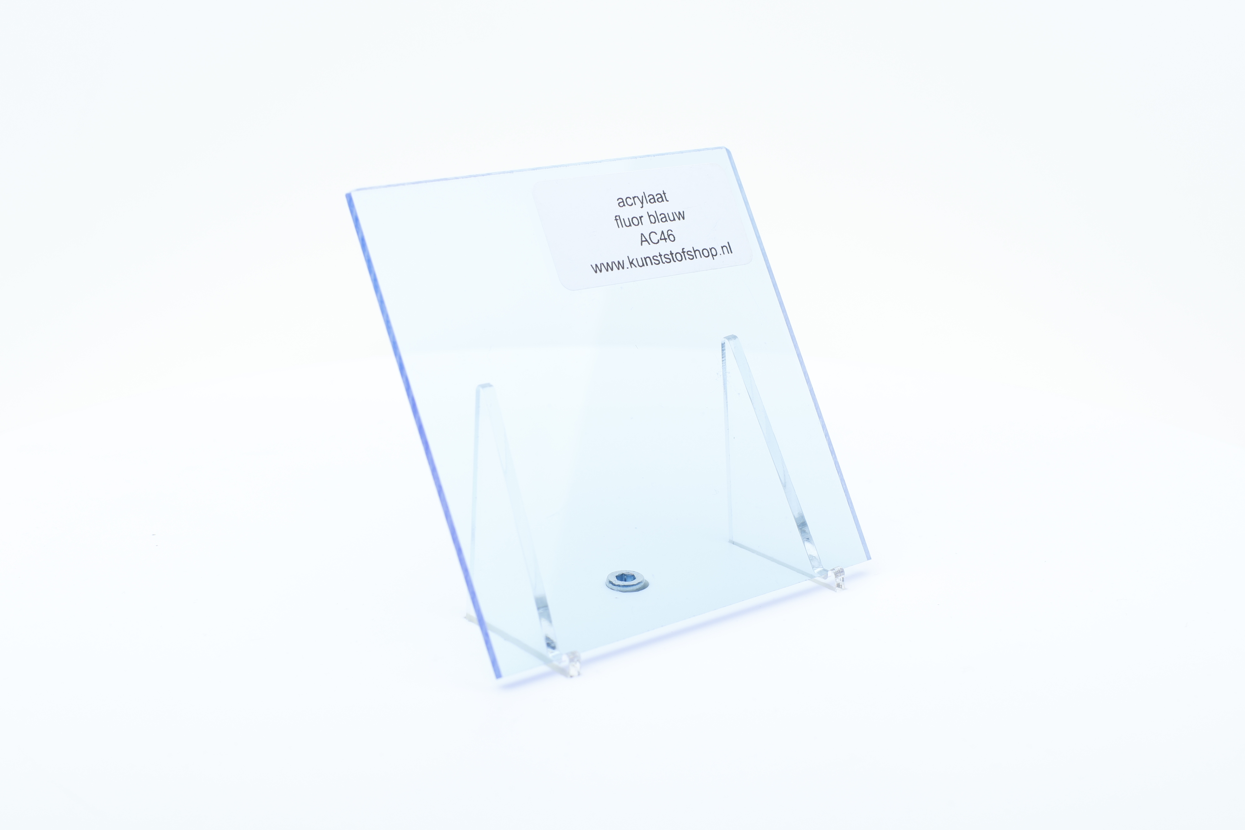 Acrylaat plaat fluor blauw AC46 - 2000x1000x3,0mm
