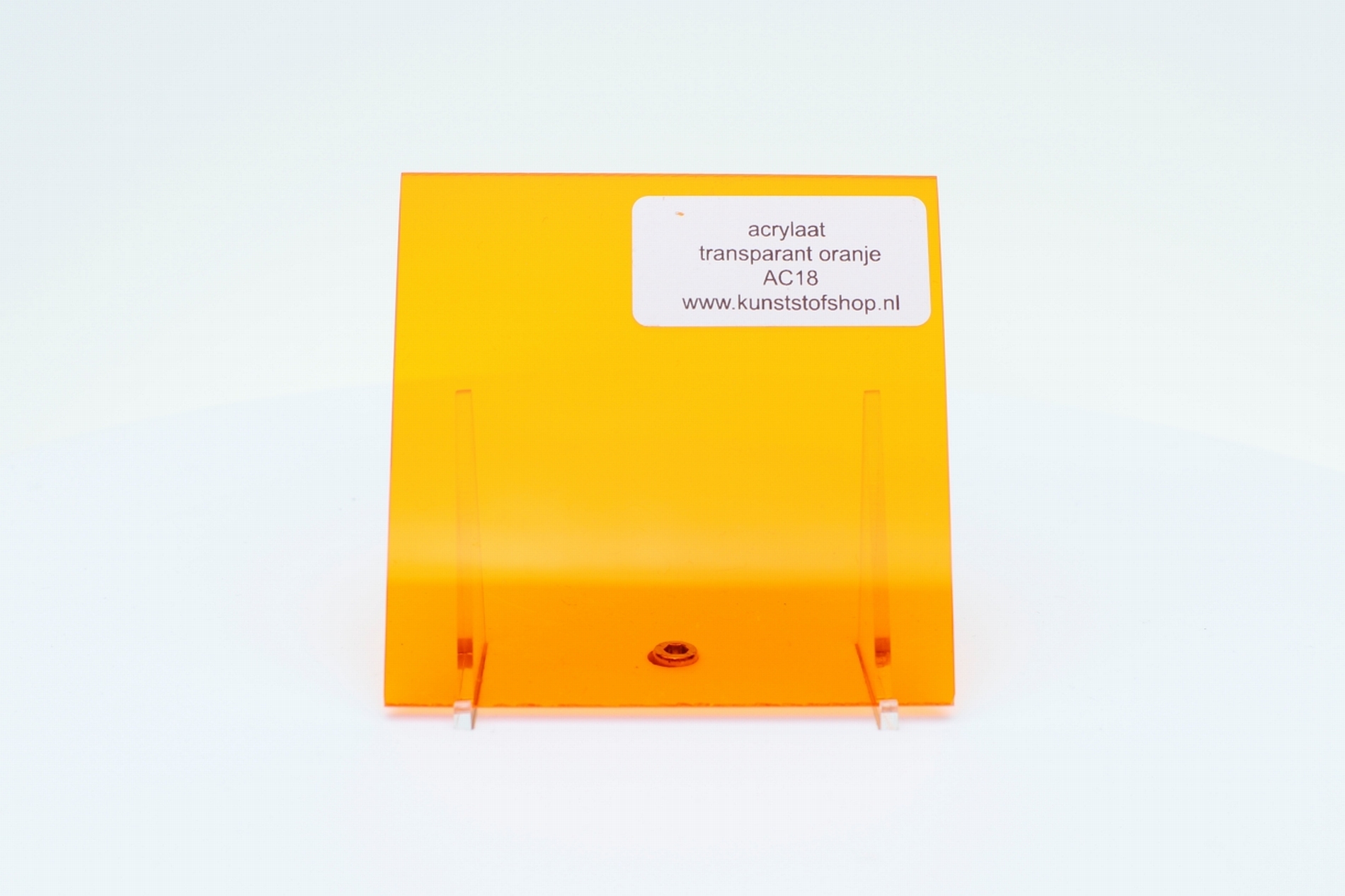 Acrylaat plaat transparant oranje AC18 - 2000x1000x3,0mm