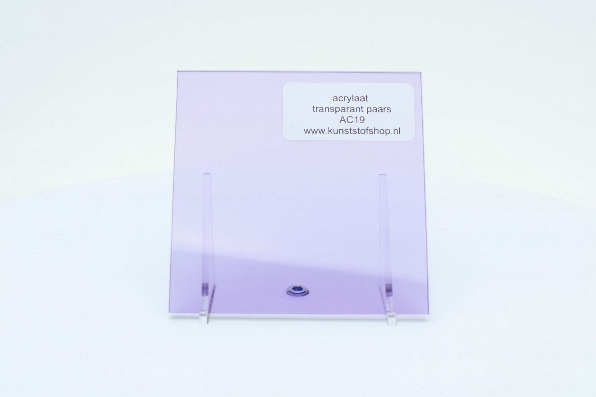 Acrylaat plaat transparant paars AC19 - 2000x1000x3,0mm